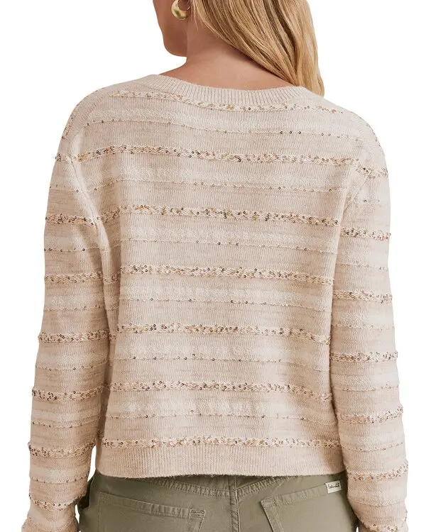 Splendid Lexa Cotton Blend Sequin Cardigan