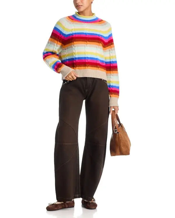 MOTHER The Concert Hickey Wool Sweater