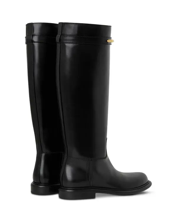 Givenchy Pinch Leather Knee High Boots