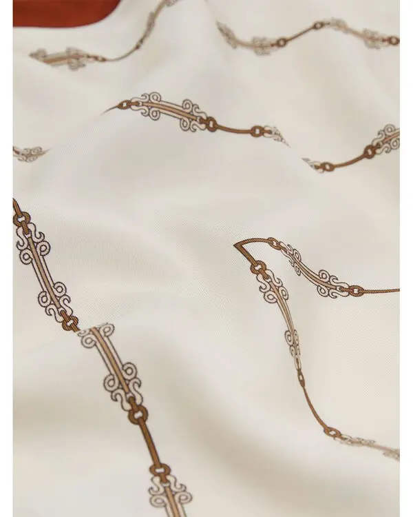 REISS Jayce Chain Print Halter Neck Top