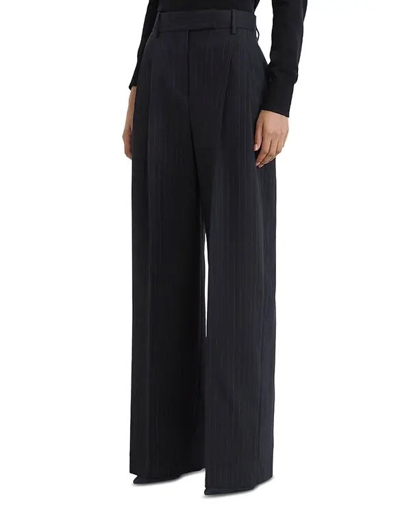 REISS Beck Wool Pleated Pants