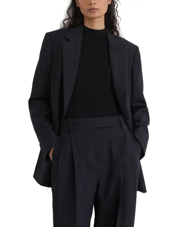 REISS Beck Wool Pleated Pants