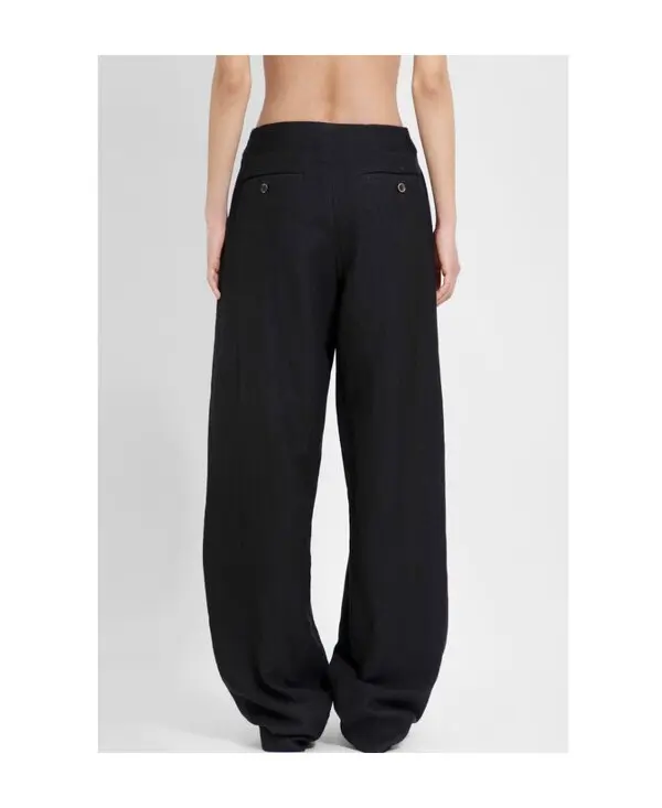 UMA WANG Pleated Velvet Trousers