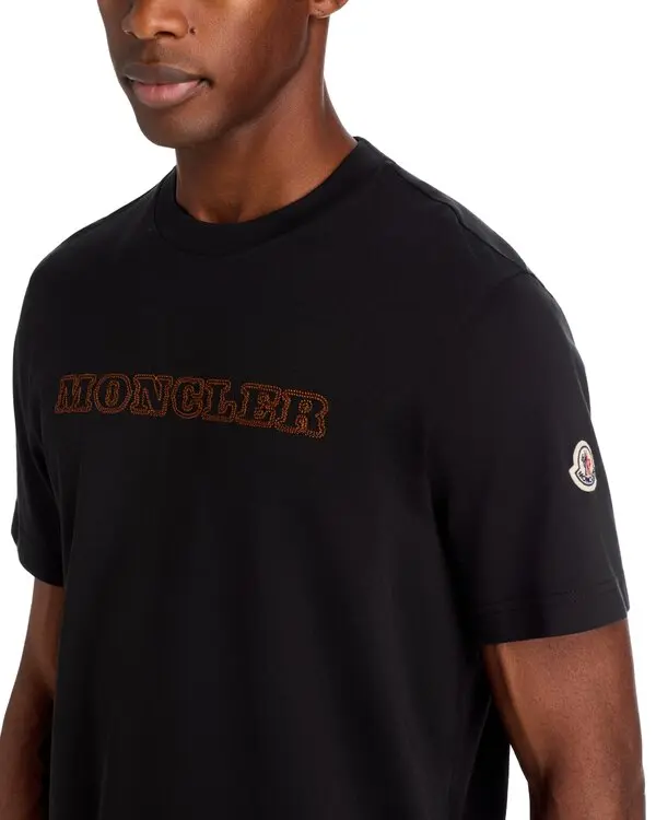 Moncler Embroidered Logo Short Sleeve Tee