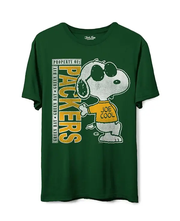 Junk Food Clothing Nfl Green Bay Packers Joe Cool Vertical Tee - Hunter
