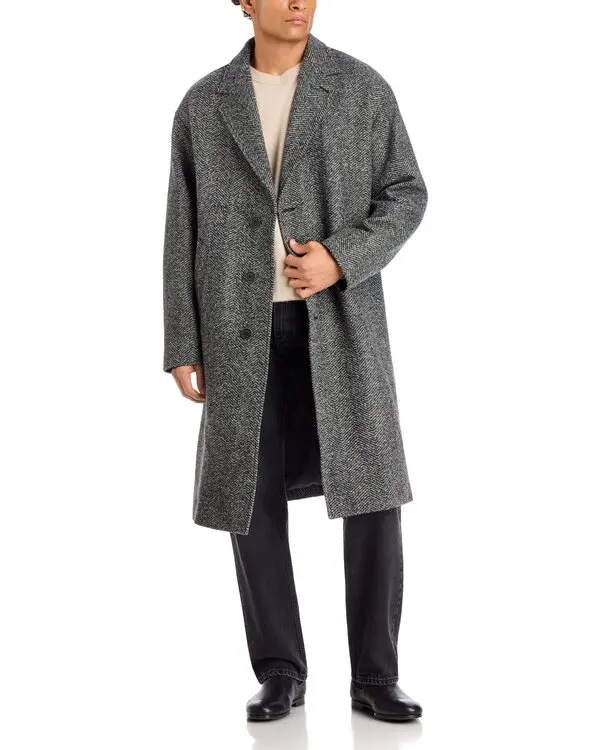 Herno Wool Herringbone Coat
