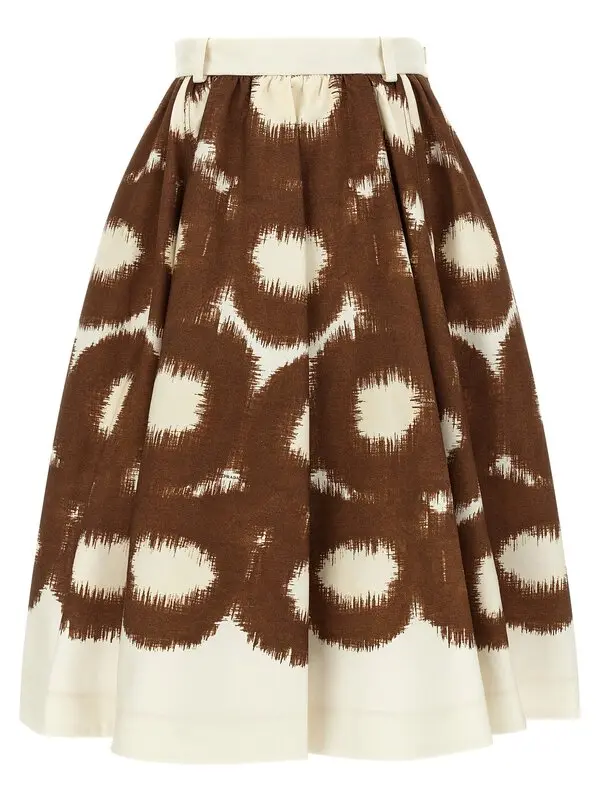 Prada Canvas Skirt - Brown