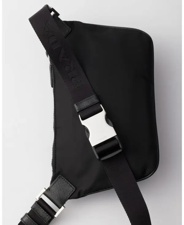 Prada Re-nylon And Saffiano Leather Shoulder Bag