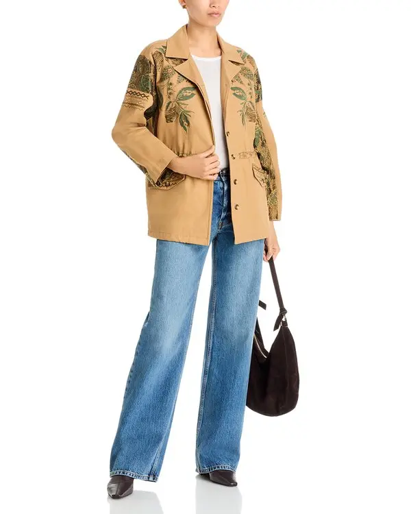 Johnny Was Oozie Cotton Embroidered Utility Jacket