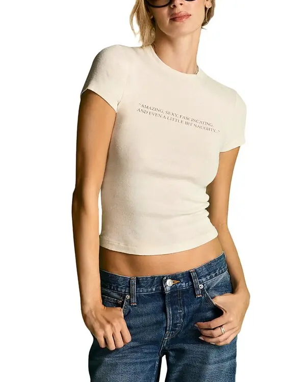 RE/DONE 90s Rave Review Baby Tee