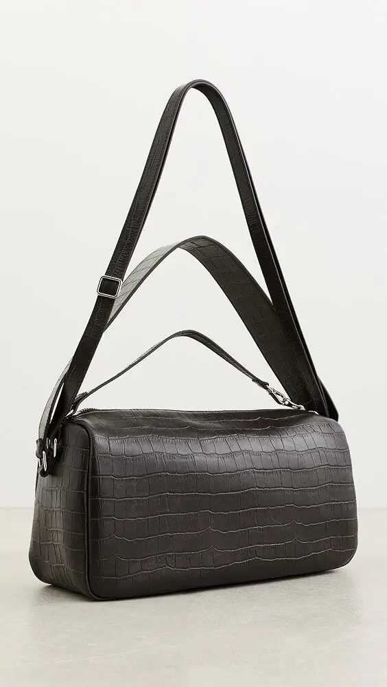 COURREGES Croc-embossed Leather Three Sixty Bag