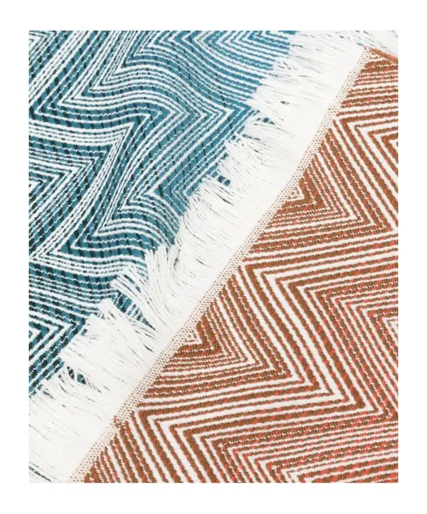 Missoni Chevron-pattern Fringed Blanket