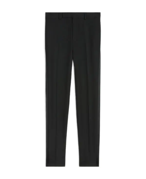 Celine Pantalon Classique Tux In Grain De Poudre Wool