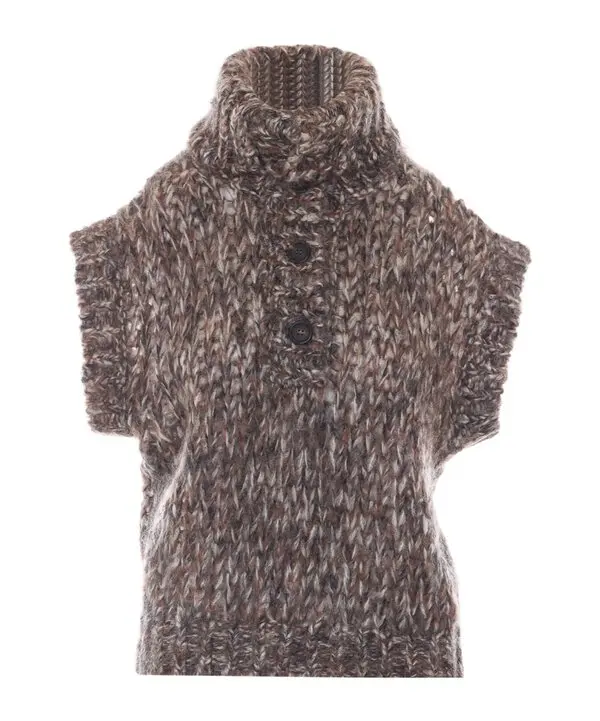 Brunello Cucinelli Chunky Short-sleeve Cardigan - No