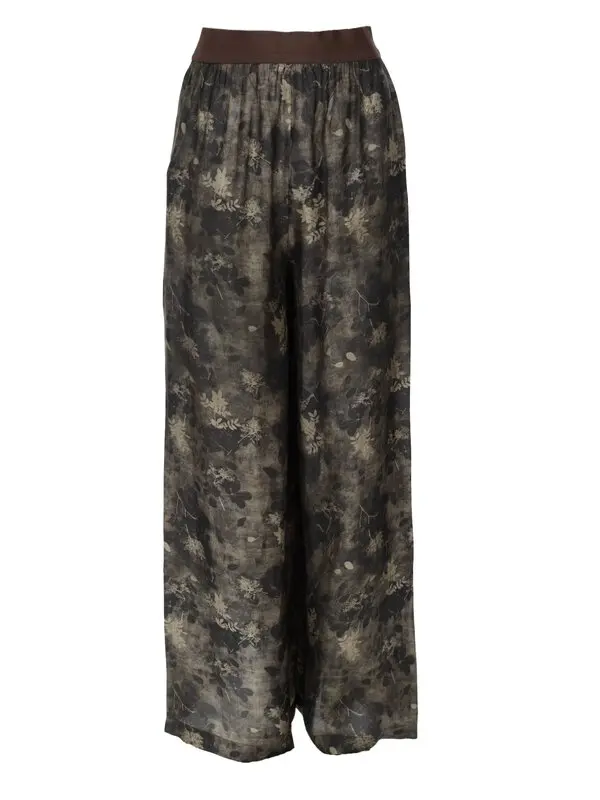 UMA WANG Pantalone Ampio In Viscosa E Cupro