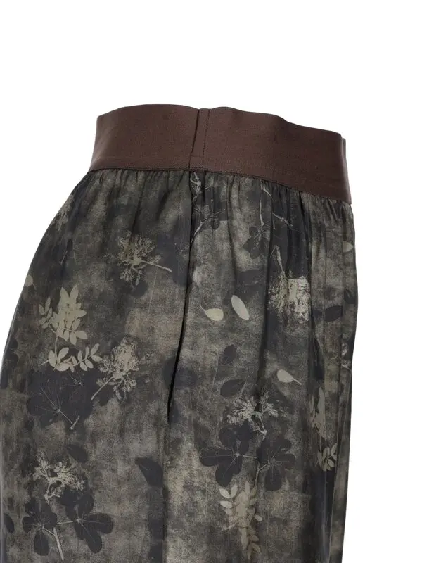 UMA WANG Pantalone Ampio In Viscosa E Cupro