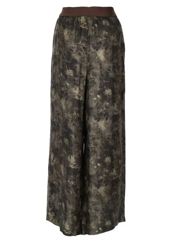 UMA WANG Pantalone Ampio In Viscosa E Cupro