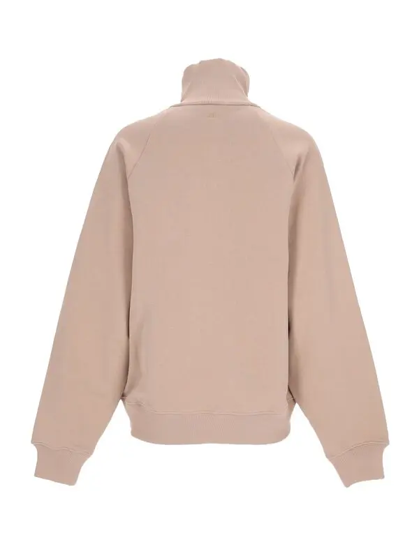 AMI Paris Felpa Con Logo Ricamato
