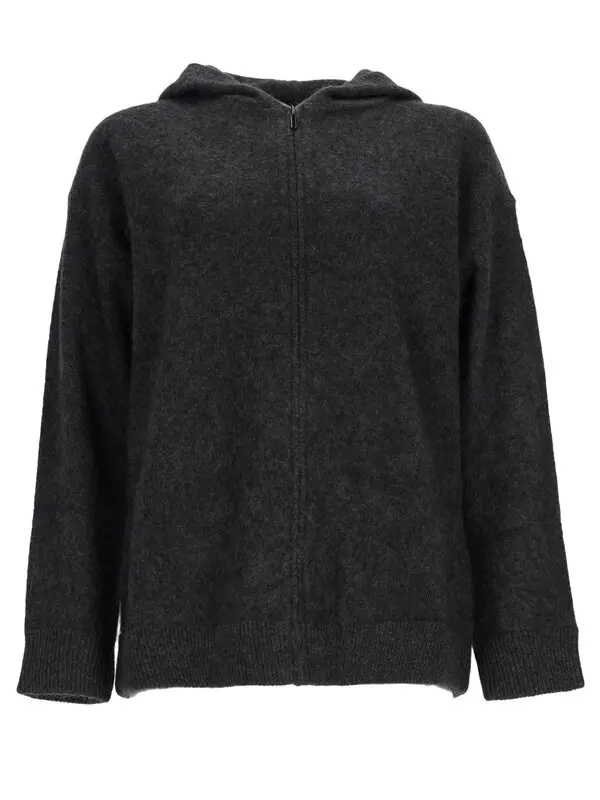 Max Mara Cardigan In Filato Yak - Grey