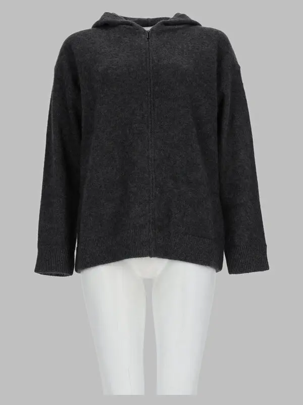 Max Mara Cardigan In Filato Yak - Grey