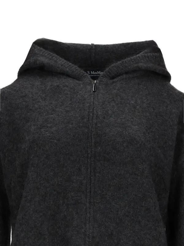 Max Mara Cardigan In Filato Yak - Grey