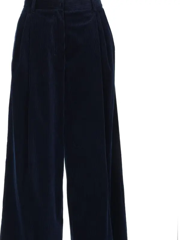 Max Mara Pantalone "corona" In Velluto A Coste