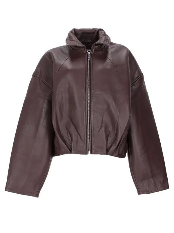 ROTATE BY BIRGER CHRISTENSEN Giacca In Pelle Rigenerata - Brown