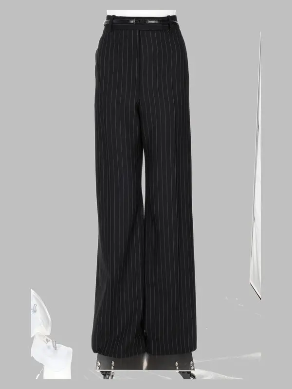 TOM FORD Pantalone Ampio Svasato A Grana Fine