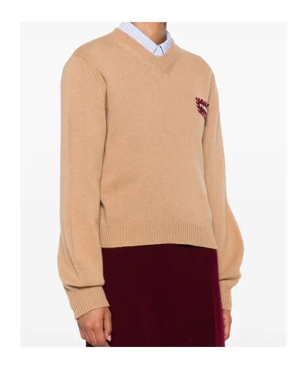 Marni V-neck Sweater - Nude