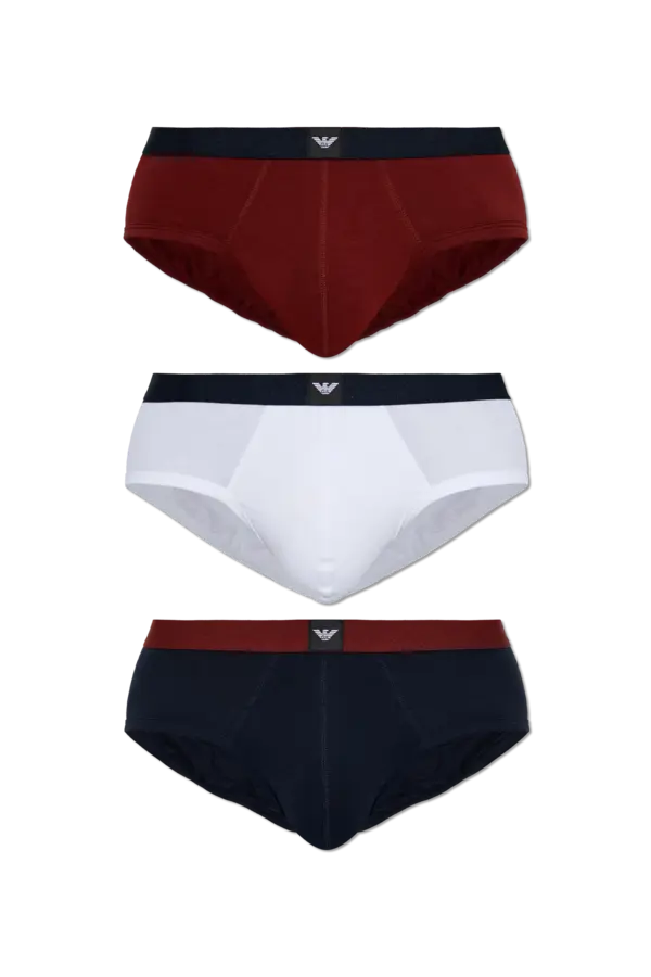 Emporio Armani Logo Briefs Three-pack
