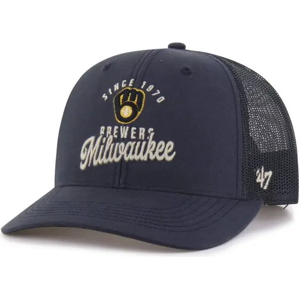 '47 Milwaukee Brewers Pitstop Trucker Adjustable Hat