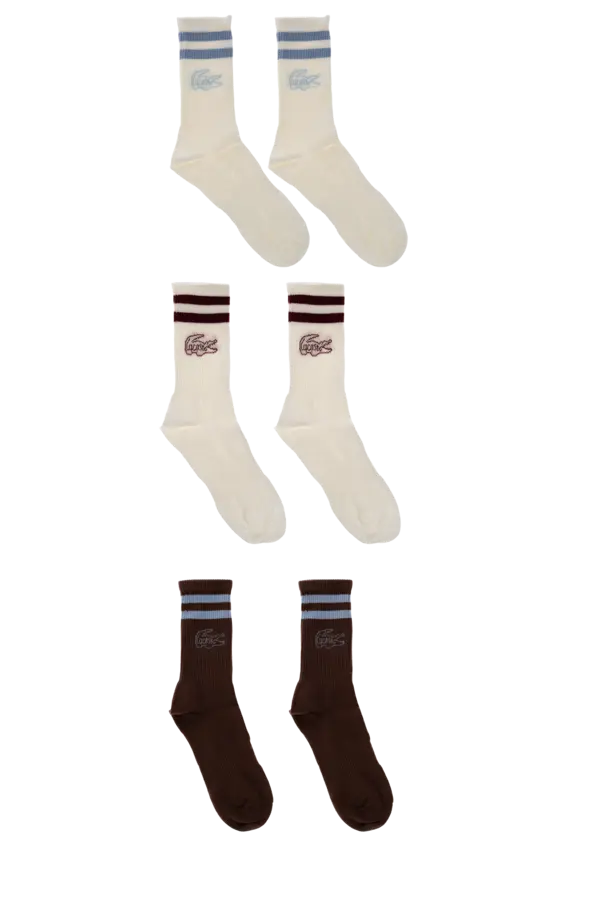 Lacoste Three-pack Crew Socks