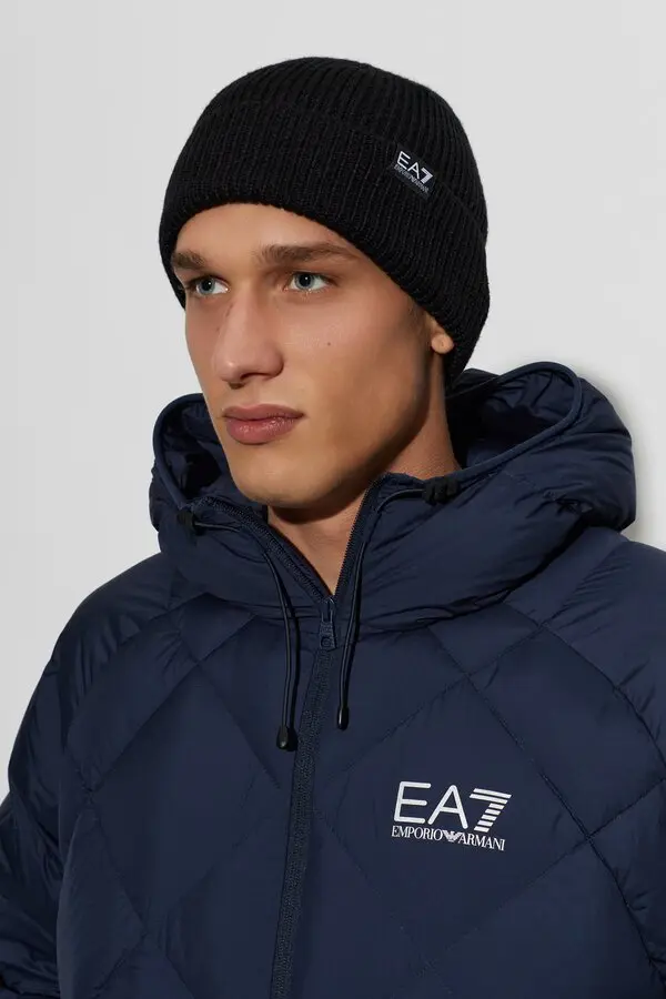 EA7 Logo Patch Beanie