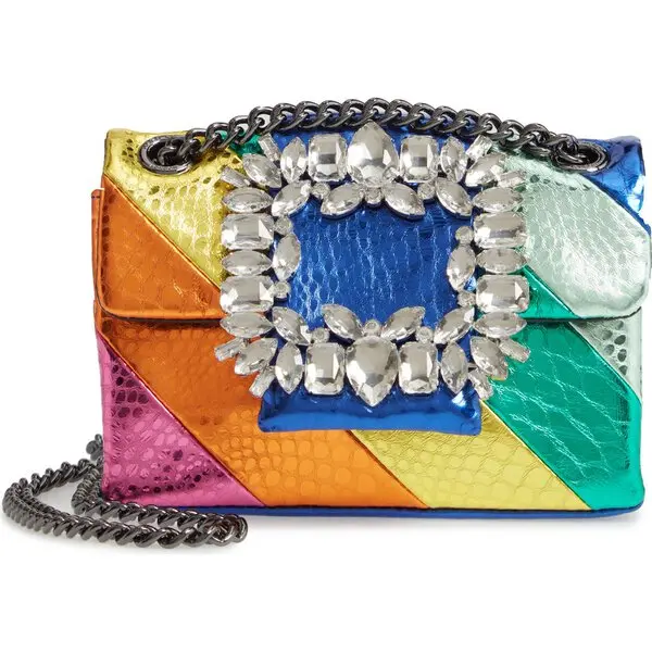 Kurt Geiger Mini Mayfair Quilted Leather Crossbody Bag