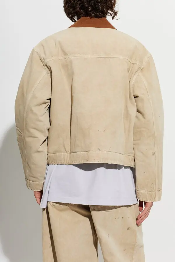 Balenciaga Vintage’-effect Insulated Jacket - Cream