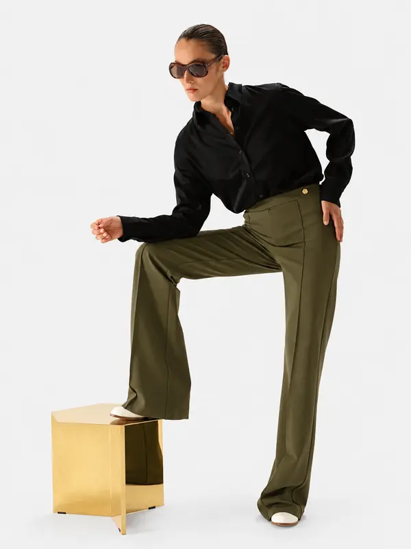 FW26 Glennis Flare Pant - Olive