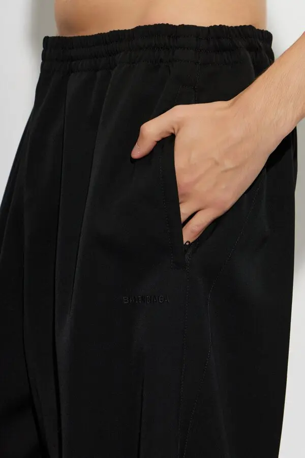 Balenciaga Wide-leg Wool Trousers
