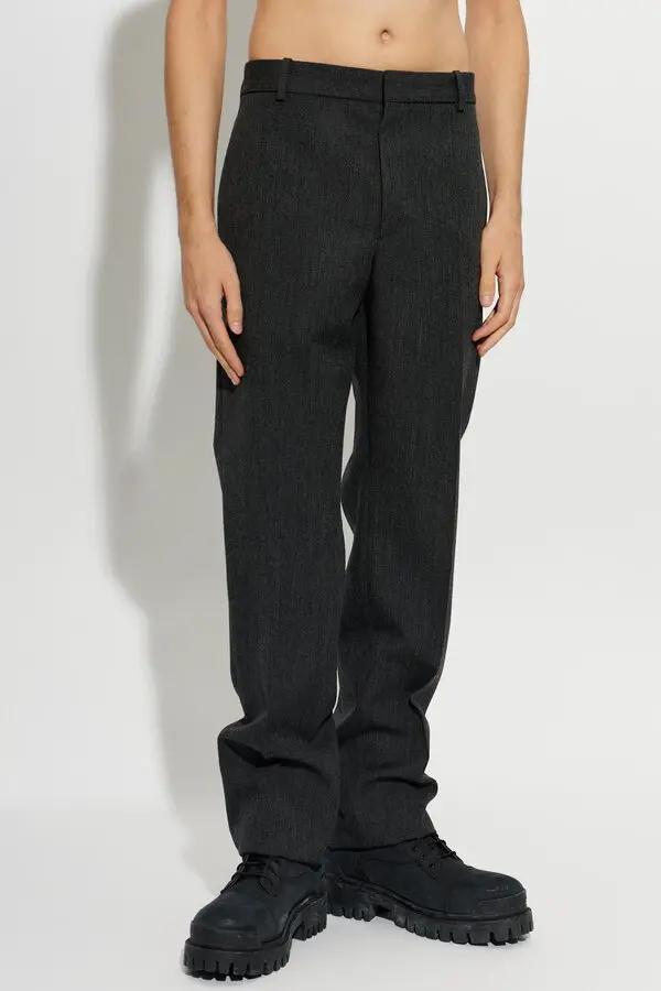 Balenciaga Wool Pleated Trousers