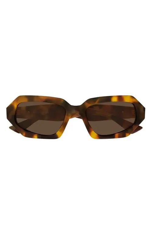 Bottega Veneta Gender Inclusive Bv1502s 54mm Polarized Gradient Rectangular Sunglasses