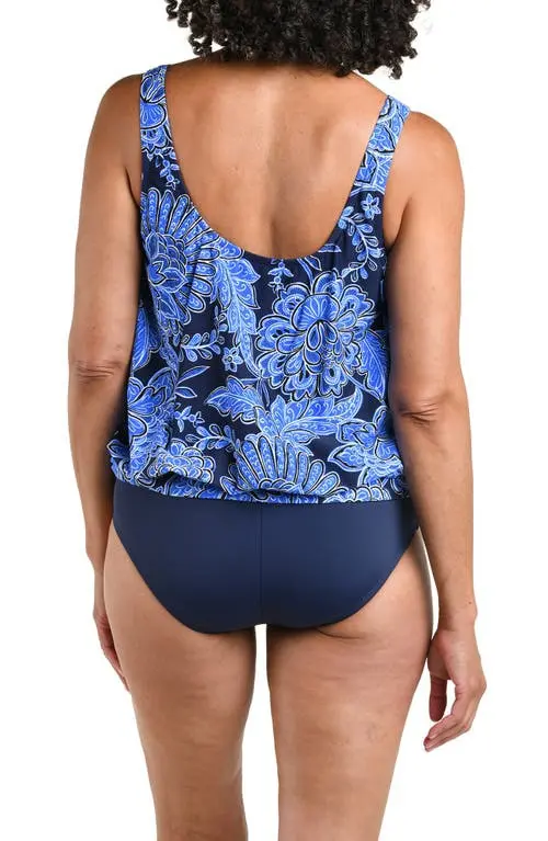 MAXINE OF HOLLYWOOD Beyond The Atlantic Blouson Tankini Top