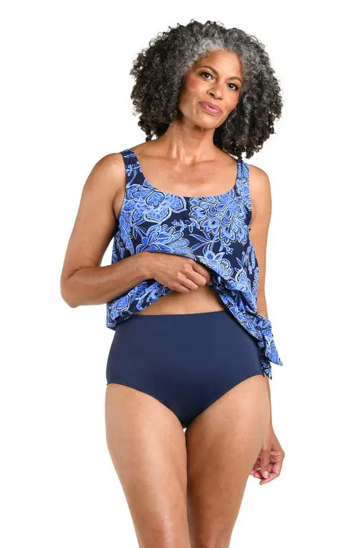 MAXINE OF HOLLYWOOD Beyond The Atlantic Blouson Tankini Top