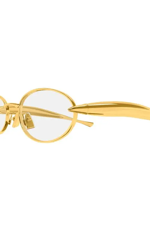 Bottega Veneta Gender Inclusive Bv1386s 57mm Oval Sunglasses