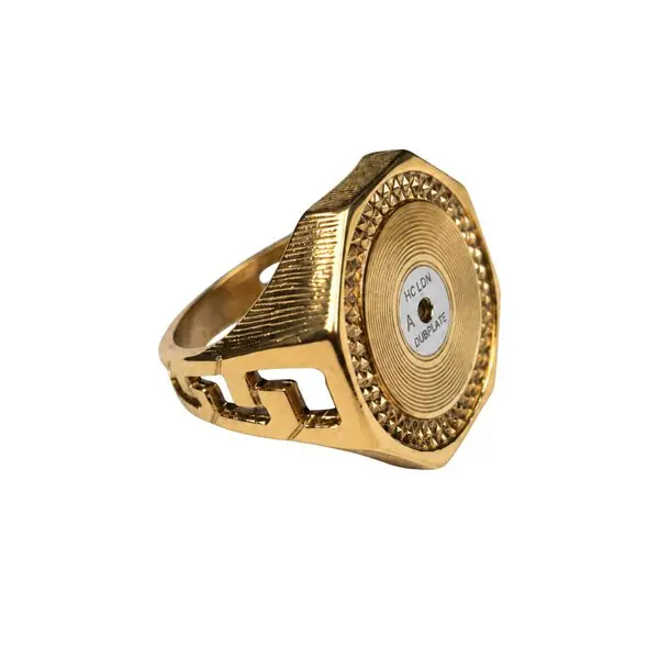 HOOPS + CHAINS LDN Vinyl Record Sovereign Ring