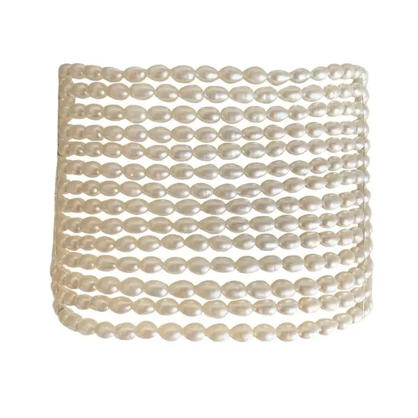 LENI JAMES The London Maxi Pearl Choker Necklace