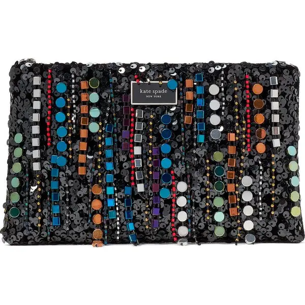 Kate Spade New York Nova Fringe Embellished Clutch