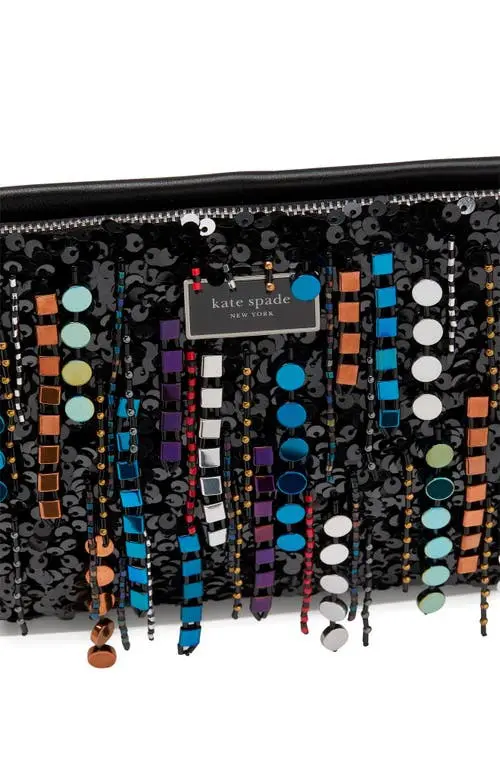 Kate Spade New York Nova Fringe Embellished Clutch