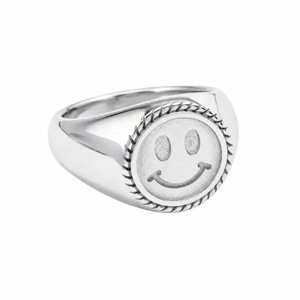 HOOPS + CHAINS LDN Smiley Ring