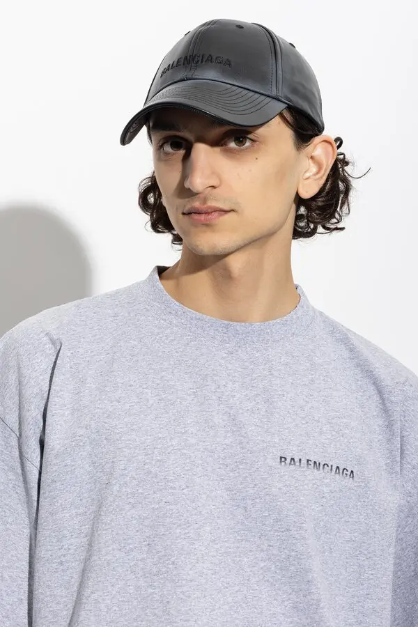 Balenciaga Leather Baseball Cap