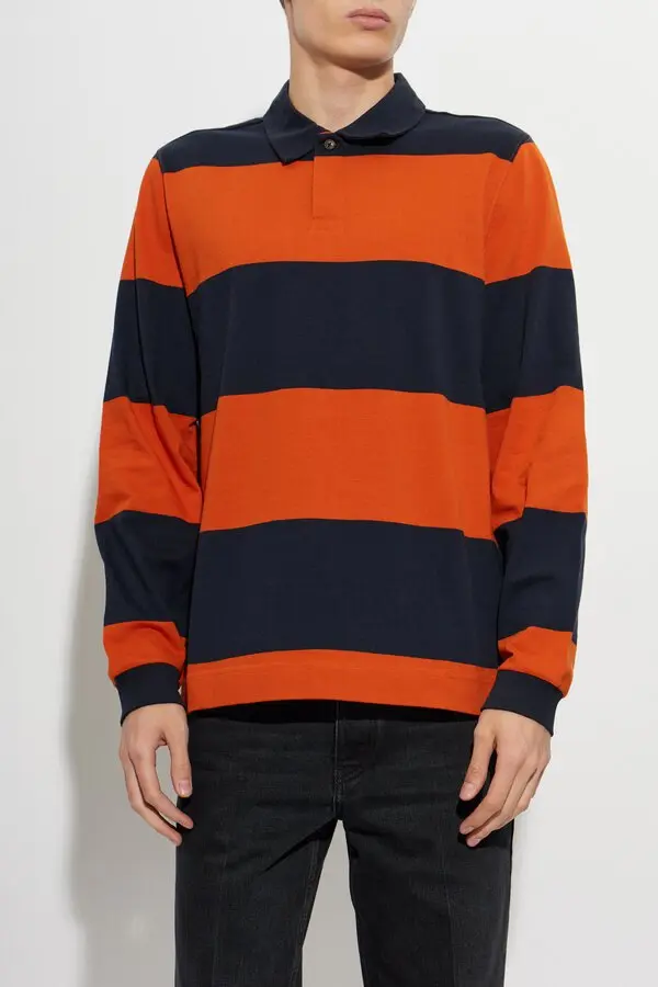 Paul Smith Striped Cotton Polo Shirt