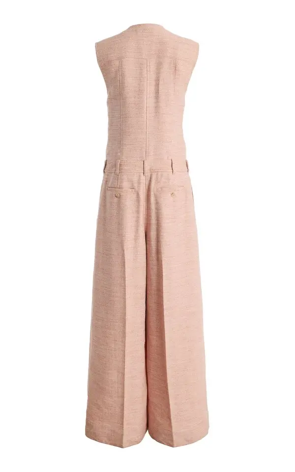 Ulla Johnson Esme Cotton-linen Wide-leg Jumpsuit